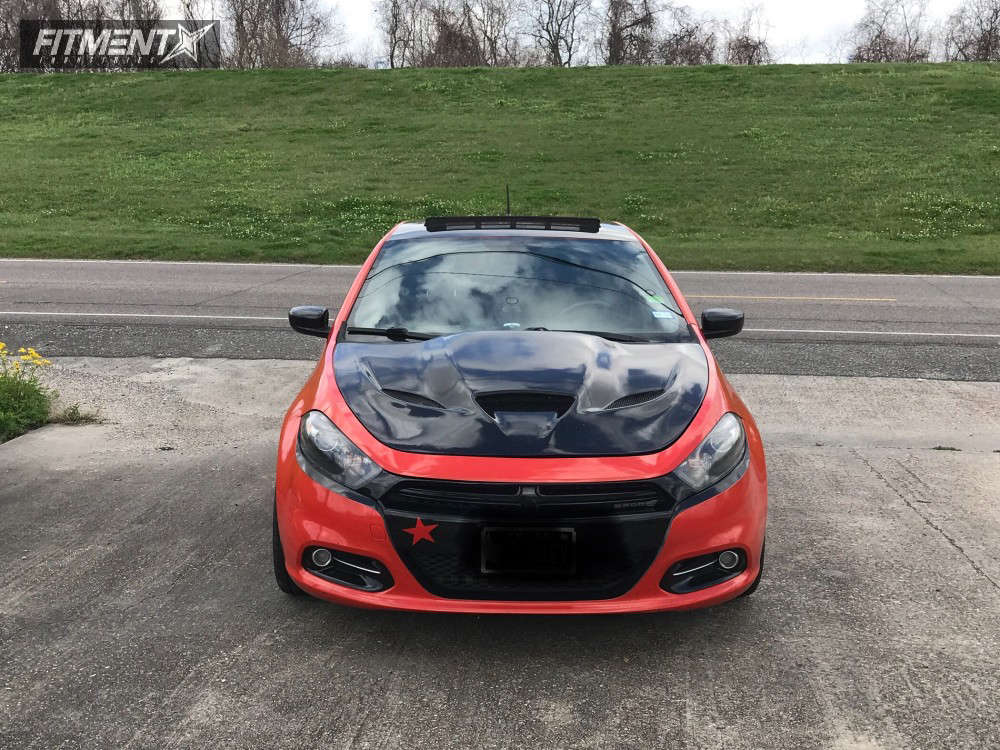 2016 Dodge Dart SXT with 18x8.5 STR 905 and Nitto 245x40 on Stock ...