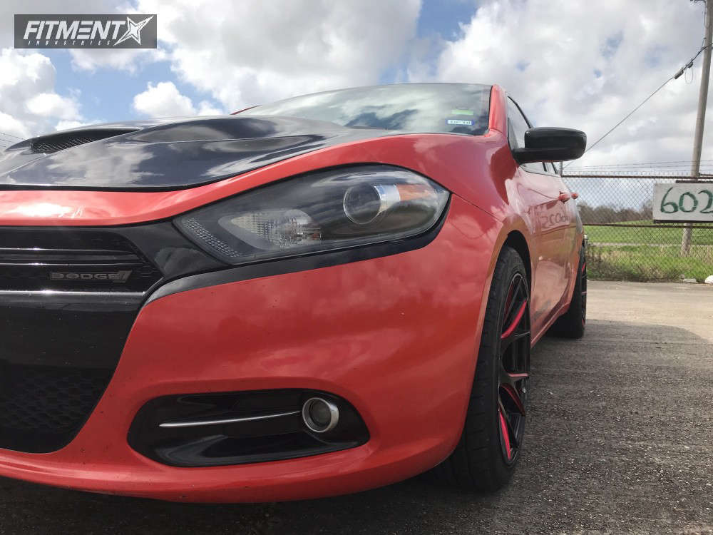 2016 Dodge Dart SXT with 18x8.5 STR 905 and Nitto 245x40 on Stock ...