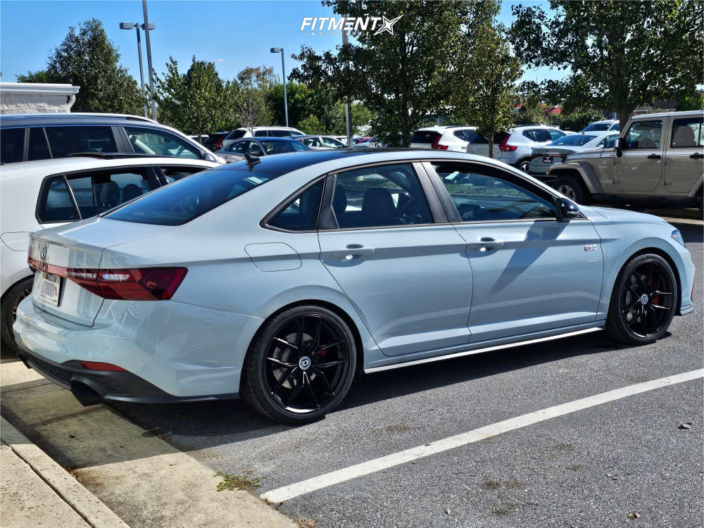 2025 Volkswagen Jetta GLI Autobahn with 19x8.5 HRE FlowForm Ff21 and Hankook 245x35 on Lowering ...