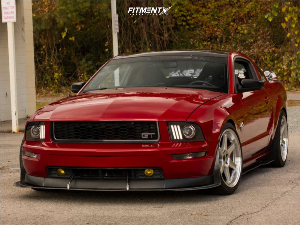 2009 Ford Mustang GT with 19x9.5 Vors Tr37 and Bridgestone 265x35 on ...
