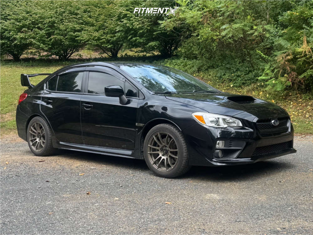 2015 Subaru WRX Premium with 17x8 AVID1 Av20 and Continental 235x45 on ...