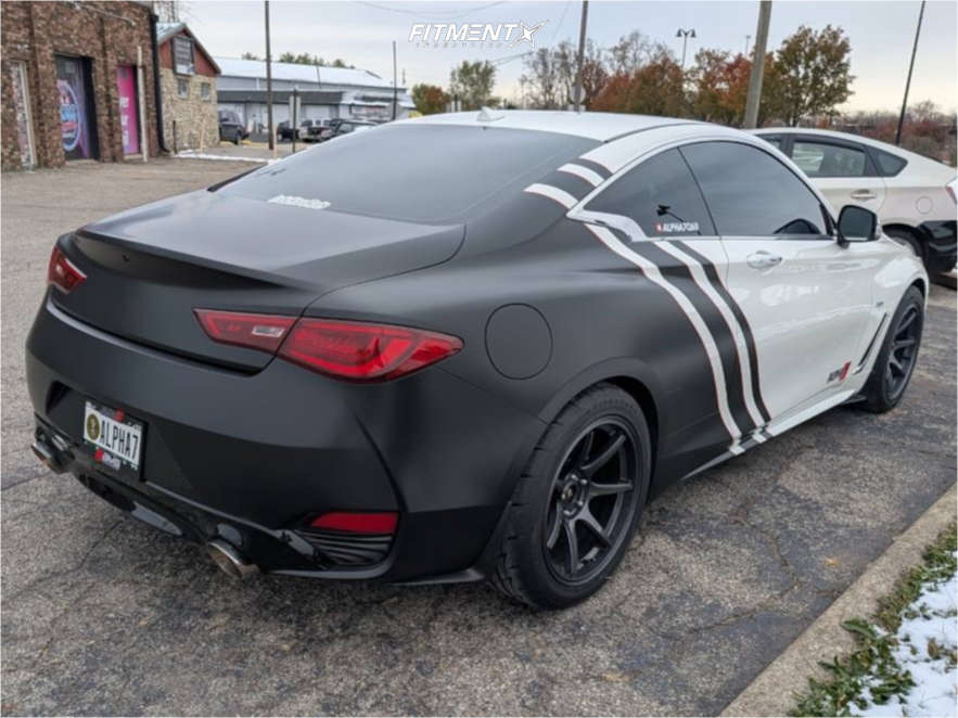 2018 INFINITI Q60 Luxe with 18x9.5 Anovia Kano and Firestone 275x40 on Stock Suspension ...