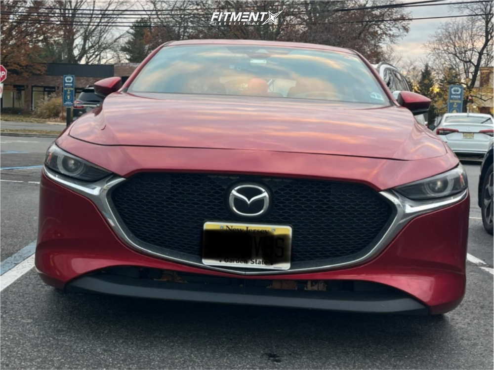 2023 Mazda 3 Premium with 18x8.5 Anovia An-10 and Continental 235x40 on Lowering Springs ...