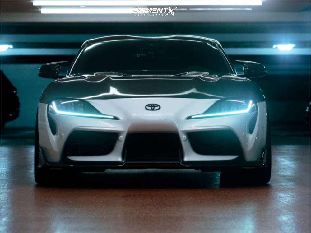 2021 Toyota GR Supra Premium with 19x9.5 Volk Te37 Saga S-plus Black ...