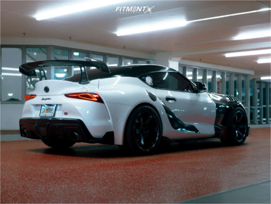 2021 Toyota GR Supra Premium with 19x9.5 Volk Te37 Saga S-plus Black ...