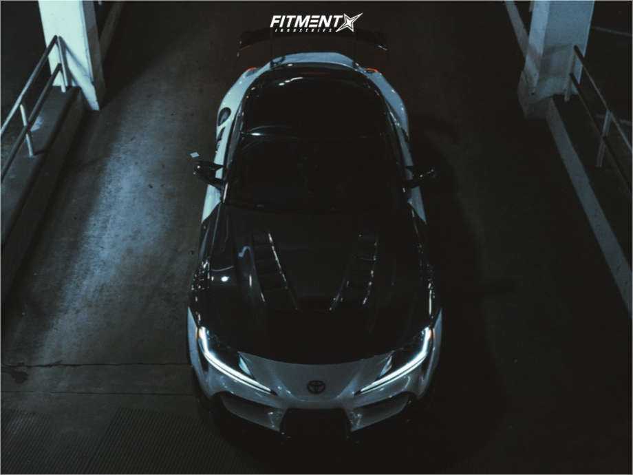 2021 Toyota GR Supra Premium with 19x9.5 Volk Te37 Saga S-plus Black ...