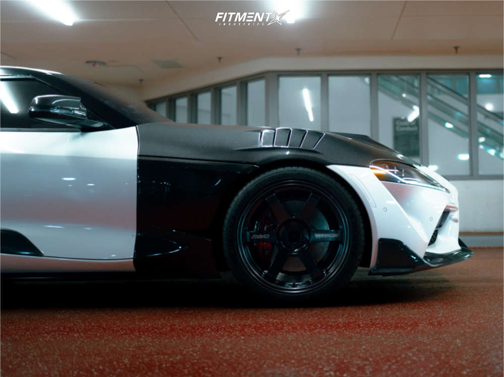 2021 Toyota GR Supra Premium with 19x9.5 Volk Te37 Saga S-plus Black ...