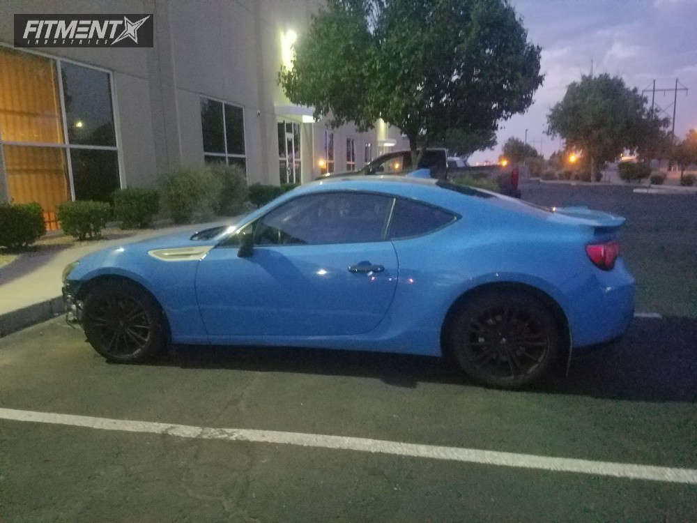 2016 Subaru BRZ Series.HyperBlue with 18x10.5 Aodhan Ds01 and Firestone 245x40 on Coilovers ...