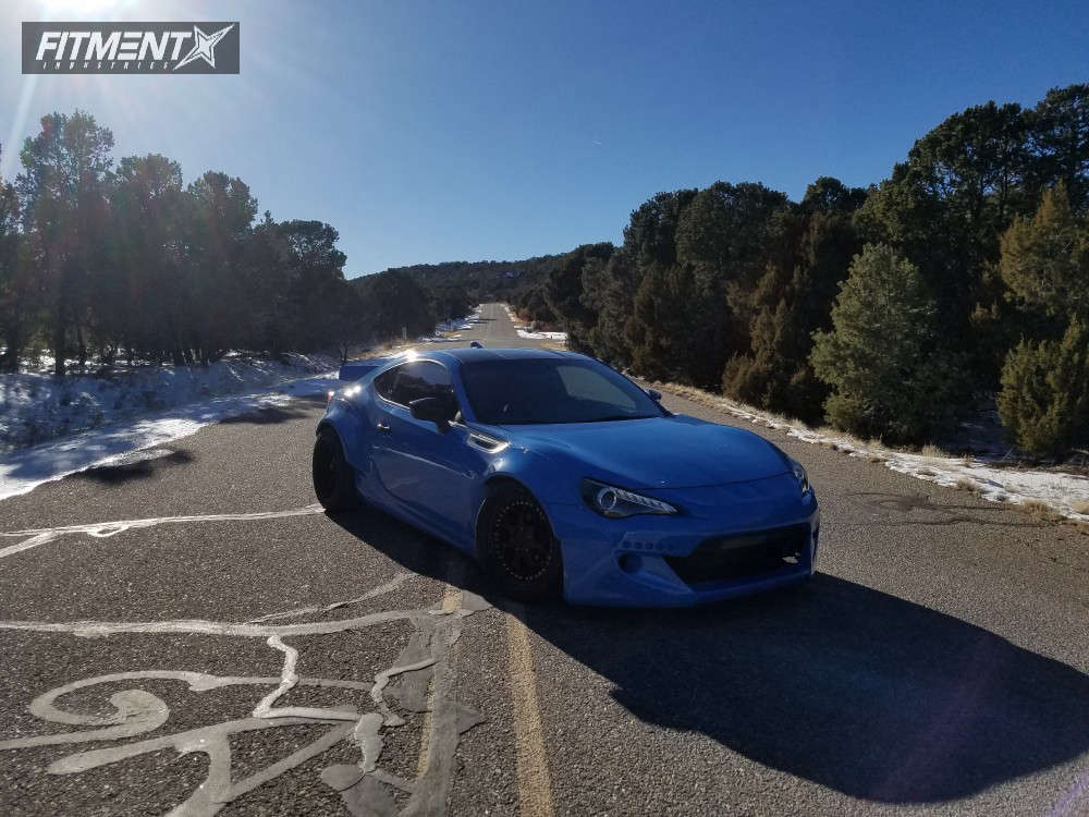 2016 Subaru BRZ Series.HyperBlue with 18x10.5 Aodhan Ds01 and Firestone 245x40 on Coilovers ...