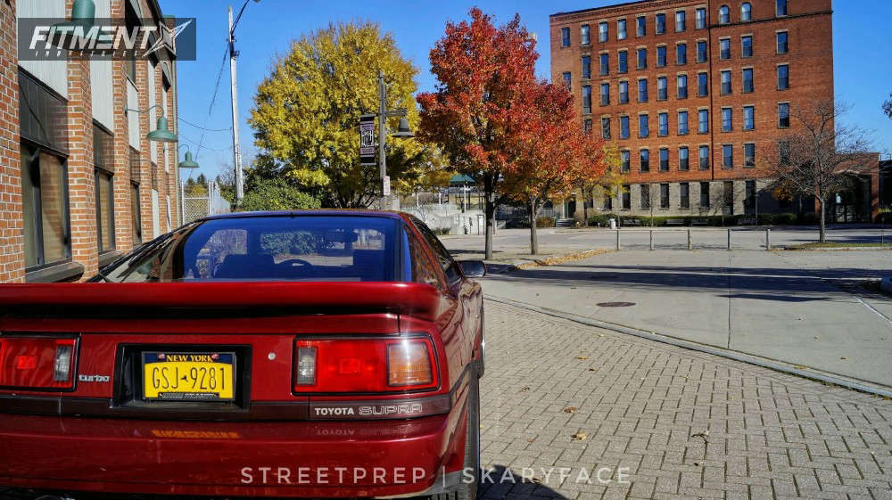 1987 Toyota Supra Turbo with 17x8.5 ESR Sr01 and Goodyear 235x45 on ...