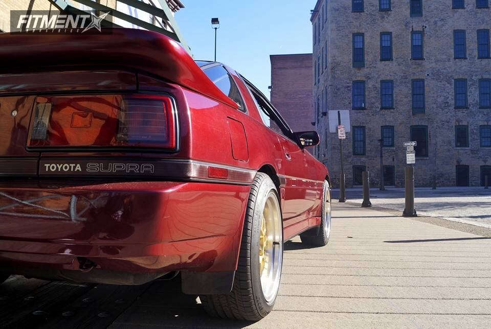 1987 Toyota Supra Turbo with 17x8.5 ESR Sr01 and Goodyear 235x45 on ...