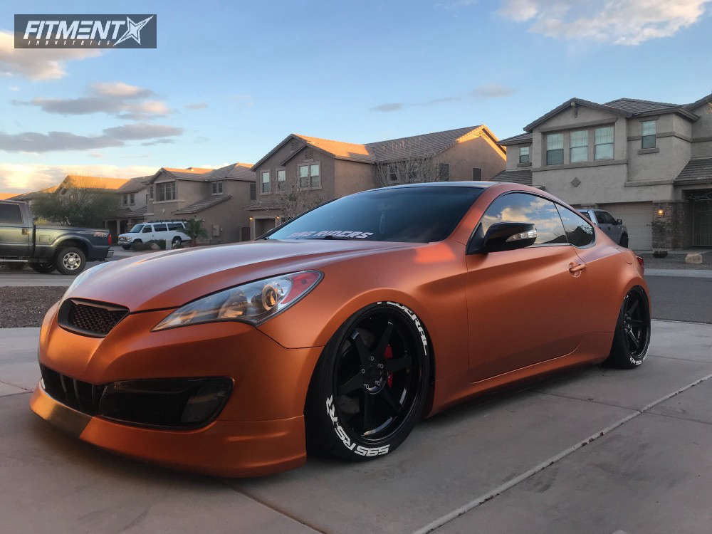 2011 Hyundai Genesis Coupe 2.0T R-Spec with 19x9.5 ESR Sr07 and Federal ...