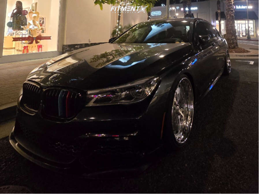 2016 BMW 750i Base with 22x9.5 VIP MODULAR WHEELS VX-210 and Lionhart ...