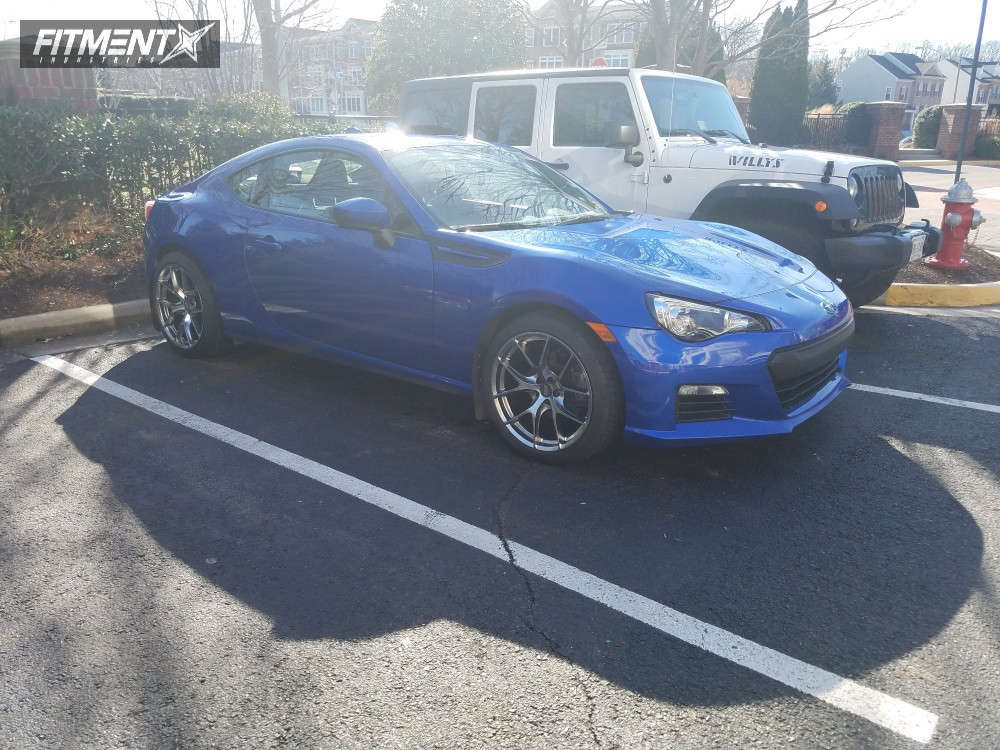2015 Subaru BRZ Series.Blue with 18x9 ESR Rf2 and Sumitomo 235x40 on ...