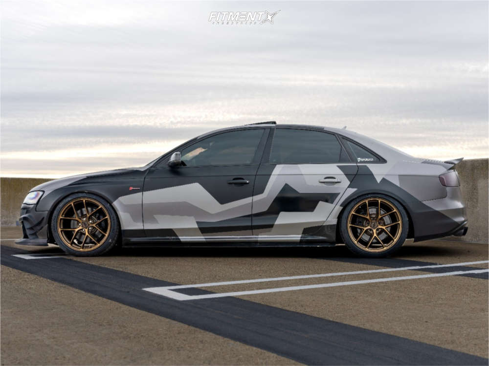 2012 Audi S4 Base with 19x9.5 Anovia An-12 and Michelin 255x35 on ...