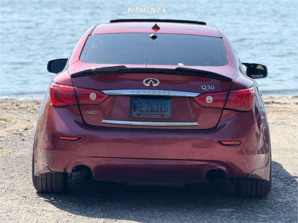 2014 INFINITI Q50 Premium with 19x10.5 ESR Cs8 and Blackhawk 225x40 on ...
