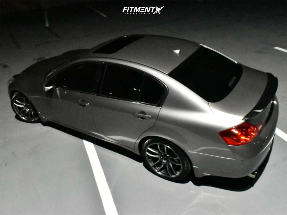 2008 INFINITI G35 X with 19x9.5 Vors Tr4 and Lexani 245x40 on Lowering ...