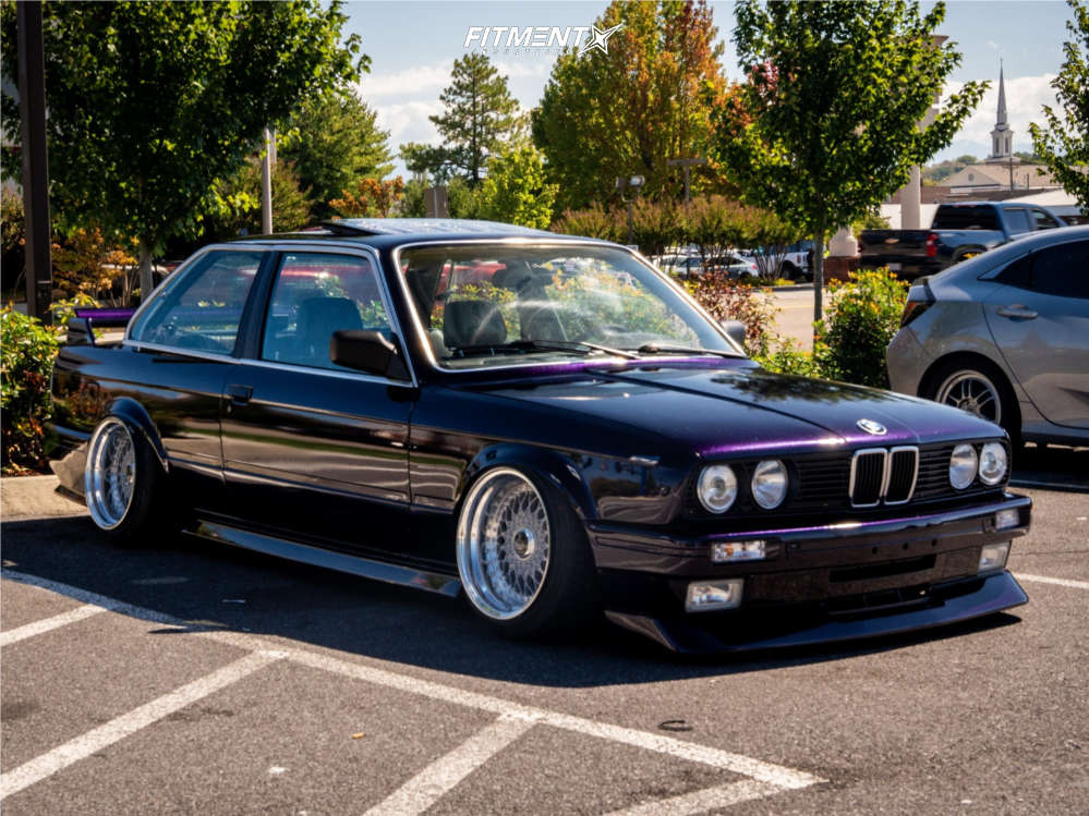 1987 BMW 325e Base with 16x9.5 BBS Rs and Cosmo 195x45 on Air ...