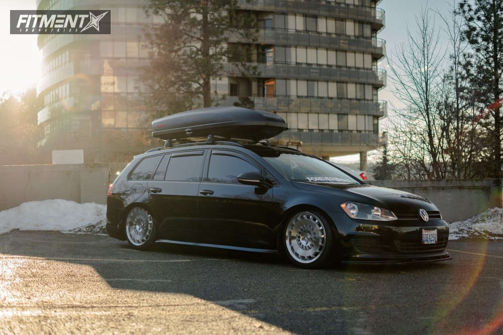 2015 Volkswagen Golf SportWagen Trendline TDI with 18x8.5 Rotiform Ccv ...