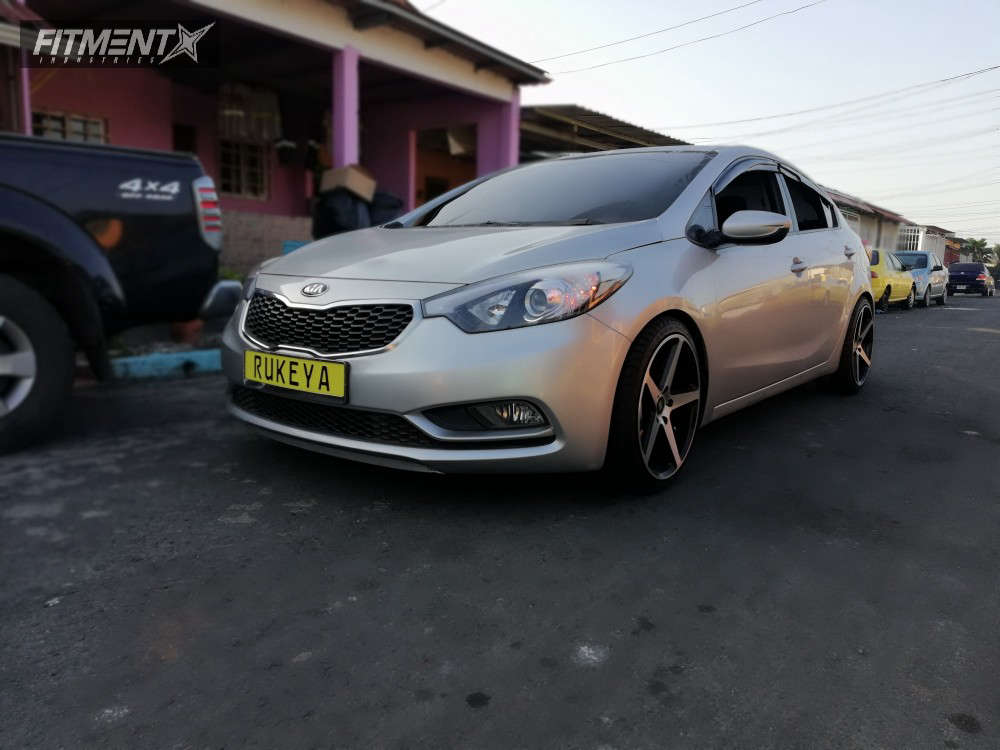 2015 Kia Forte LX with 18x8 Touchdown L688 and LingLong 215x40 on ...