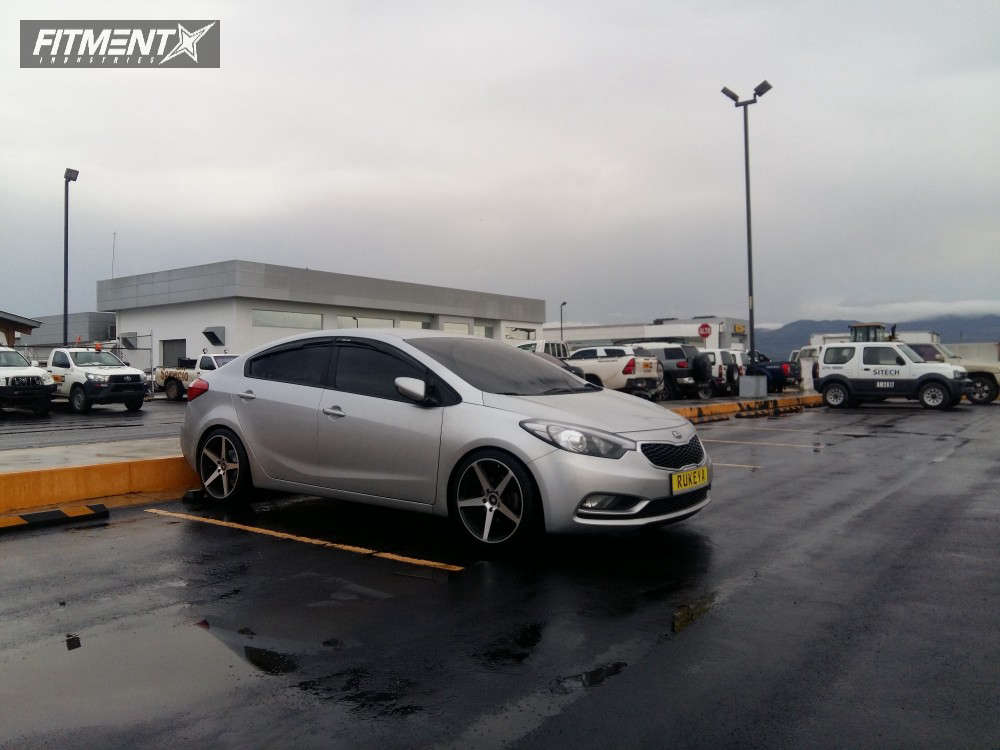2015 Kia Forte LX with 18x8 Touchdown L688 and LingLong 215x40 on ...