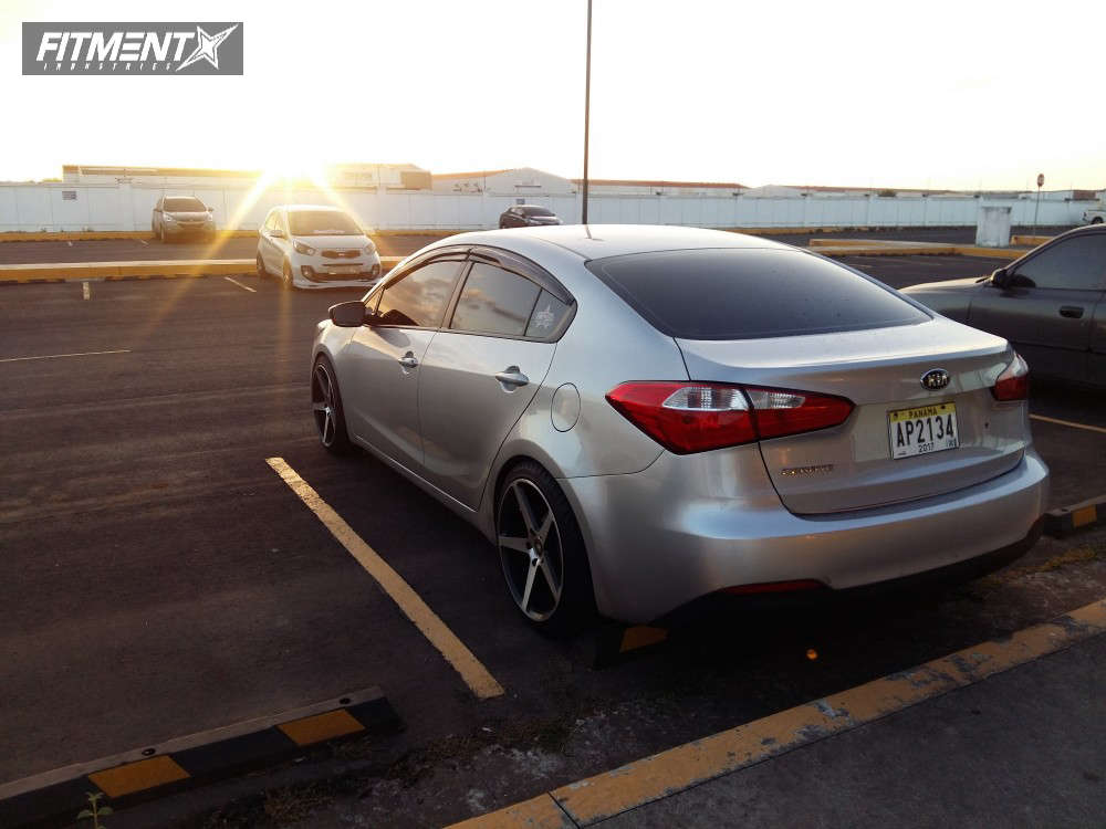 2015 Kia Forte LX with 18x8 Touchdown L688 and LingLong 215x40 on ...
