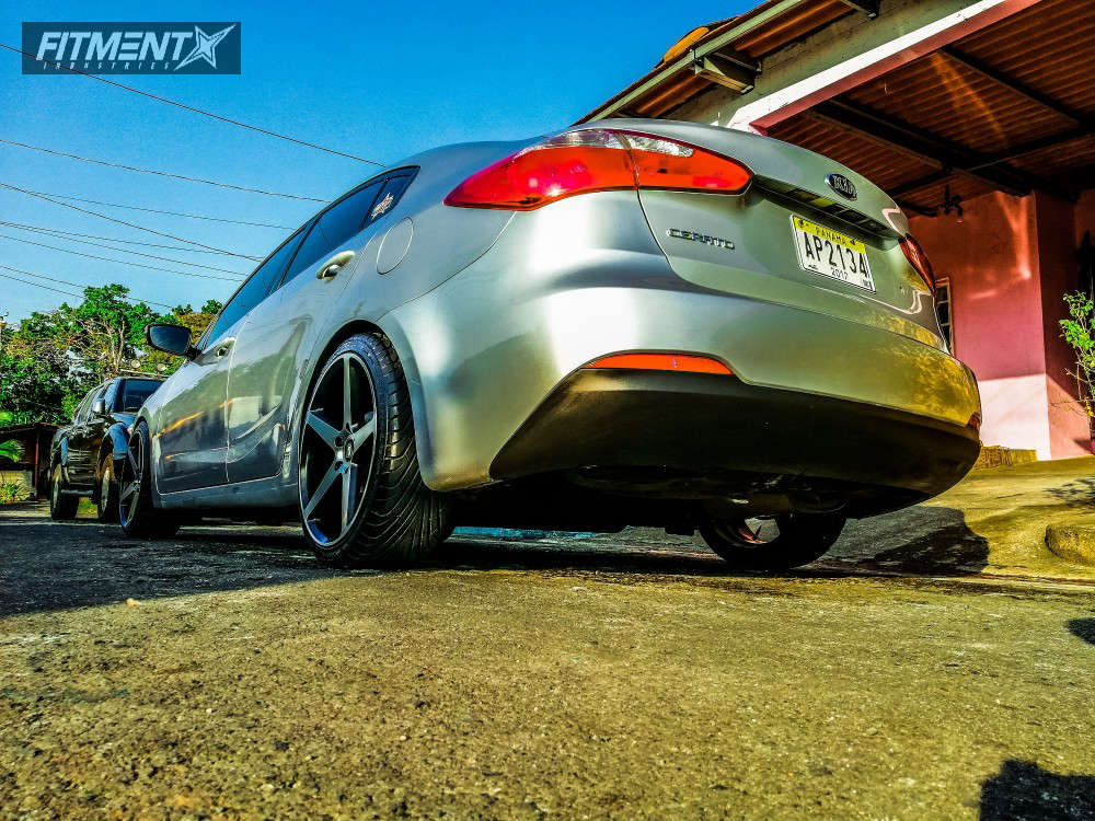 2015 Kia Forte LX with 18x8 Touchdown L688 and LingLong 215x40 on ...