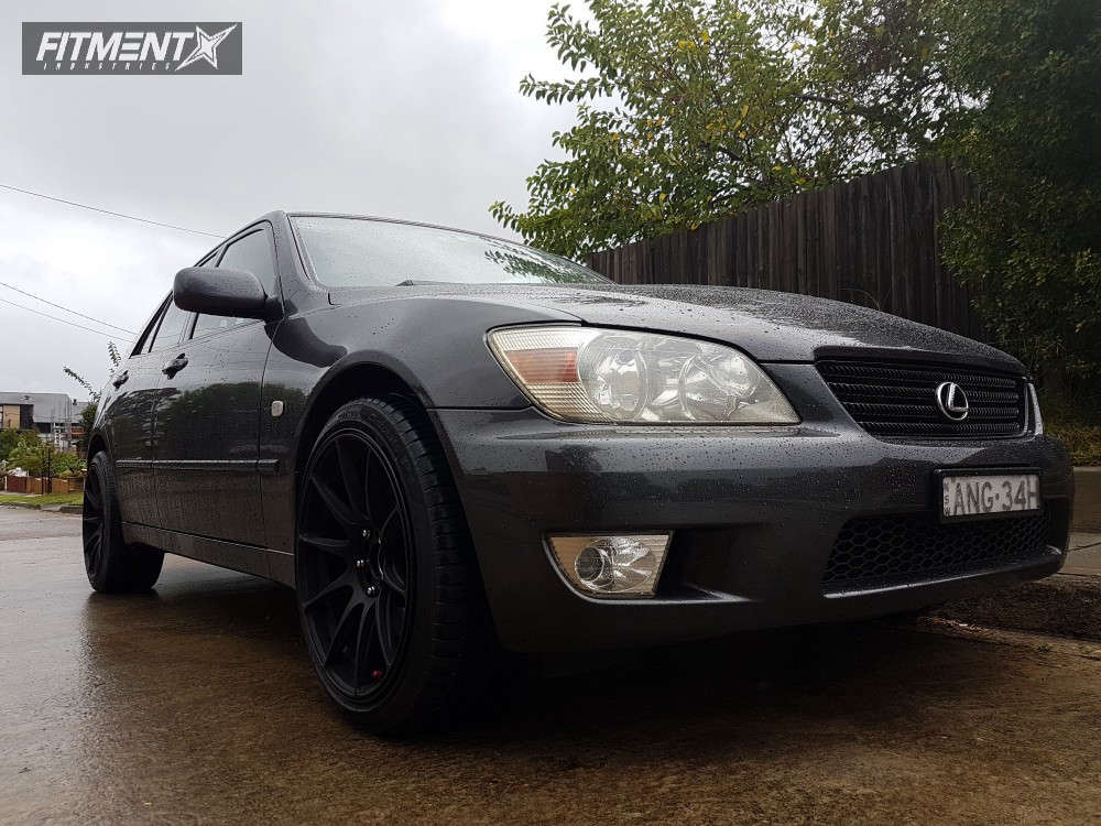 2001 Lexus IS300 Base with 18x8.75 XXR 527 and Pirelli 225x40 on Stock ...