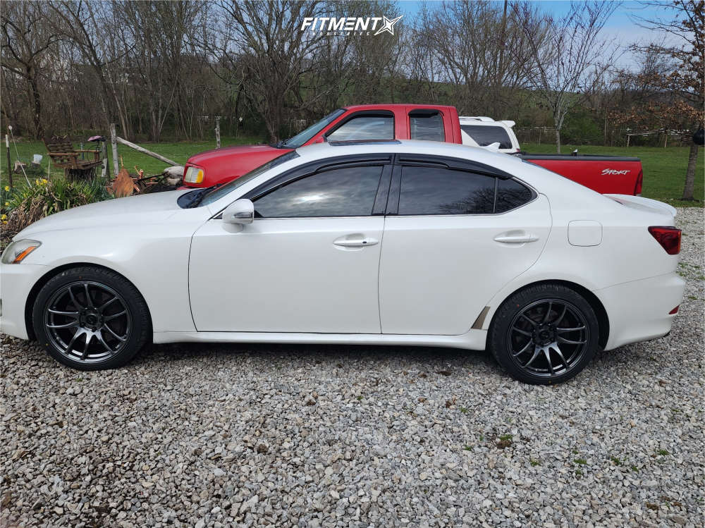 2009 Lexus IS350 Base with 18x8.5 Vors Vr4 and American Roadstar 235x40 ...