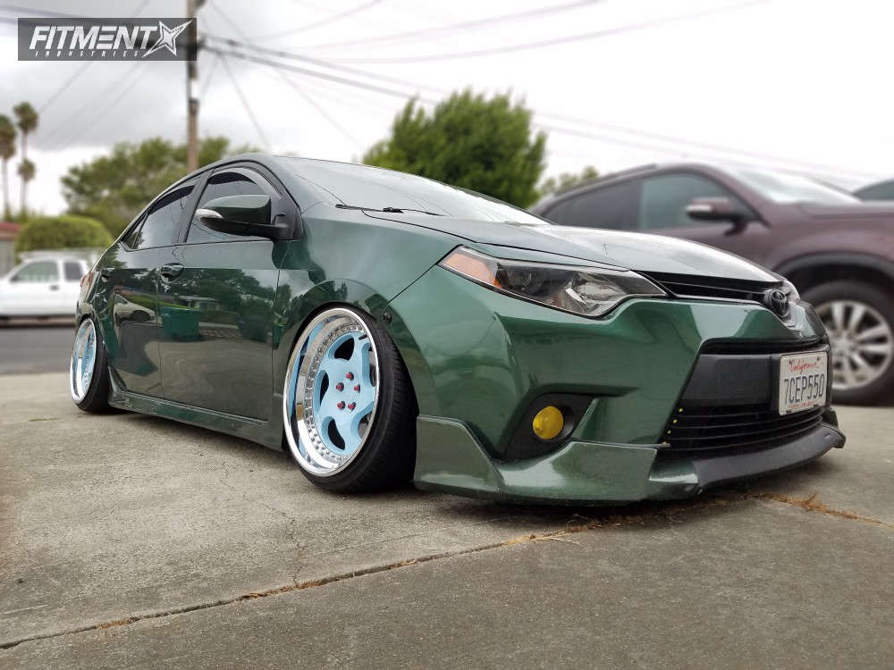 2014 Toyota Corolla LE with 18x9.5 WatercooledIND Cc10 and Nankang ...