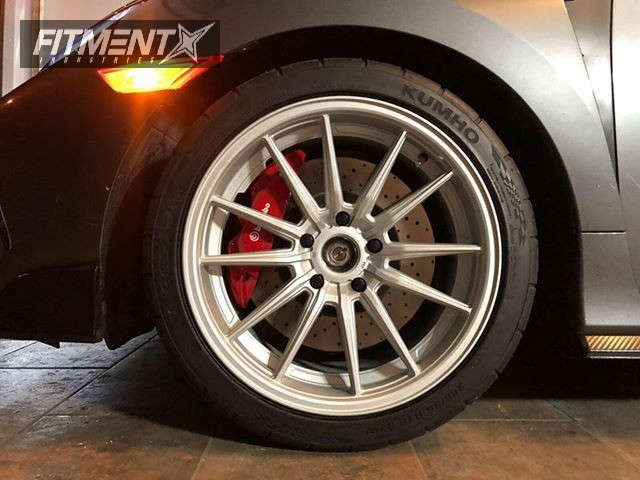 2018 Honda Civic Type R with 18x9.5 Cosmis Racing R1 and Kumho 265x35 ...