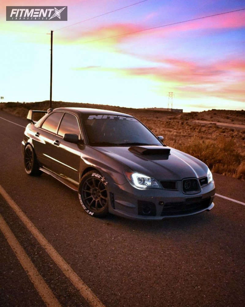 2006 Subaru WRX Base with 17x9 Aodhan Ah06 and Nitto 255x45 on ...