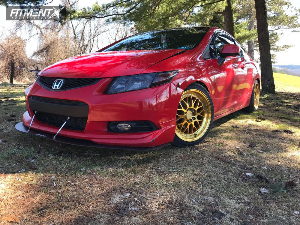 2012 Honda Civic Si with 17x8 Aodhan Ah02 and Hankook 205x45 on ...