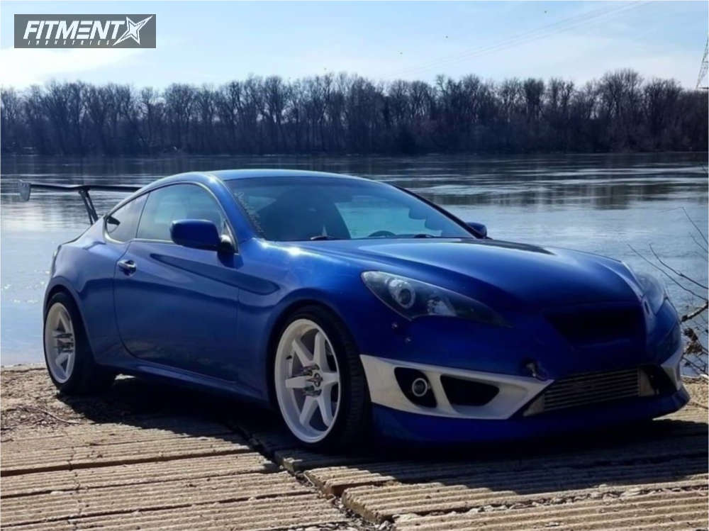 2011 Hyundai Genesis Coupe 3.8 R-Spec with 19x9.5 ESR Sr07 and Michelin ...