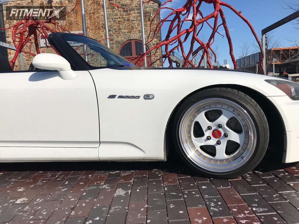 2007 Honda S2000 2dr Convertible (2.2L 4cyl 6M) with 17x8.5 ESR Sr02 ...