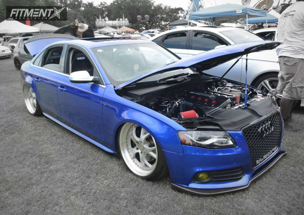 2010 Audi A4 Quattro Base with 20x10 Omni and Forgiato 245x35 on Air ...