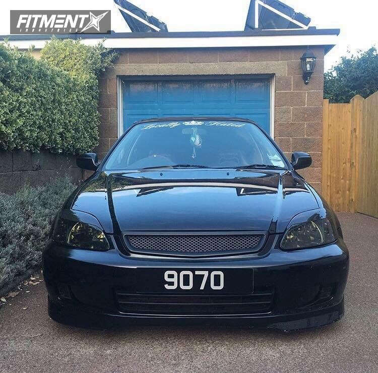 2000 Honda Civic LX with 15x8 Rota Os Mesh and Kumho 195x45 on ...