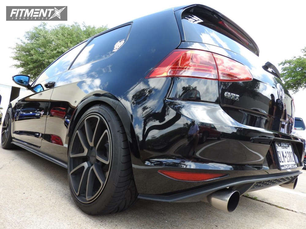 2015 Volkswagen GTI S with 18x8.5 Rotiform Spf and Pirelli 225x45 on ...