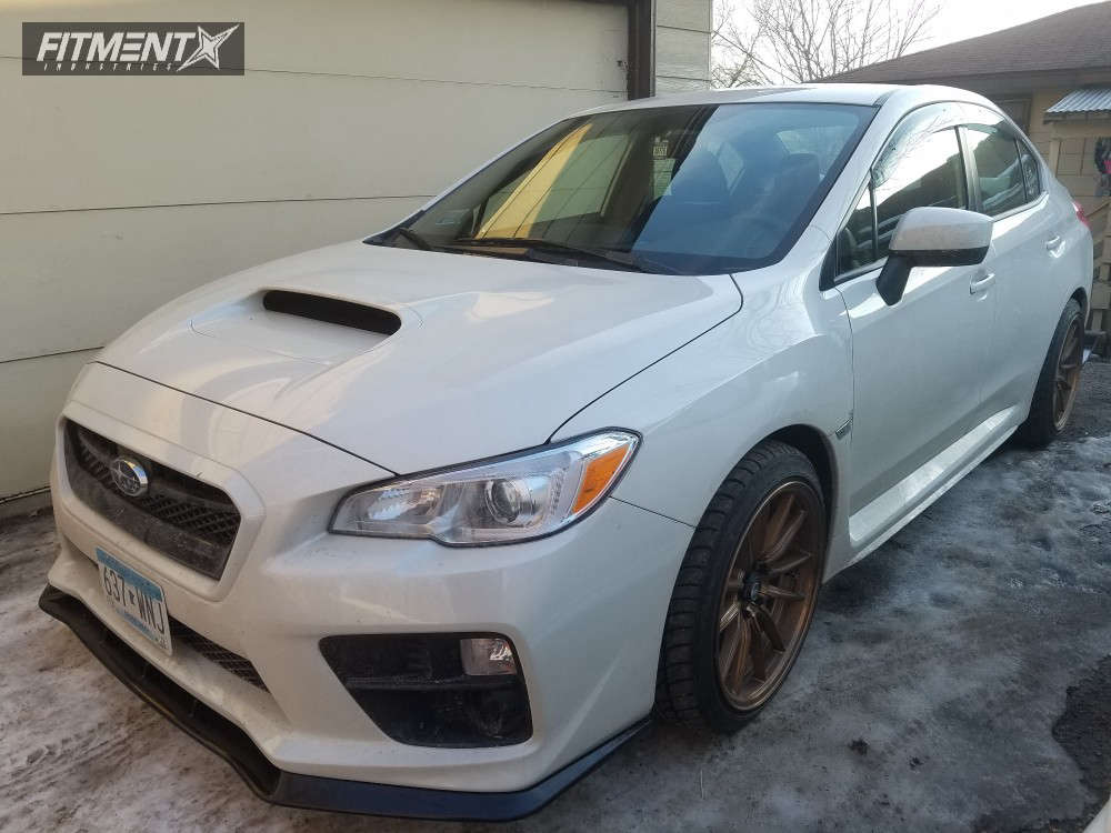 2017 Subaru WRX Sport with 18x9.5 Cosmis Racing R1 and Ohtsu 245x40 on ...