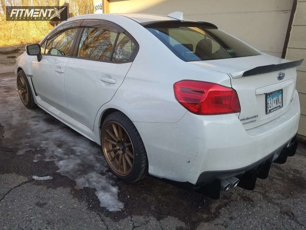 2017 Subaru WRX Sport with 18x9.5 Cosmis Racing R1 and Ohtsu 245x40 on ...