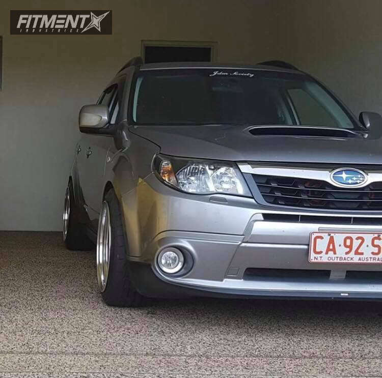 2009 Subaru Forester XT Limited with 18x9.5 Work Meister S1 3p and ...