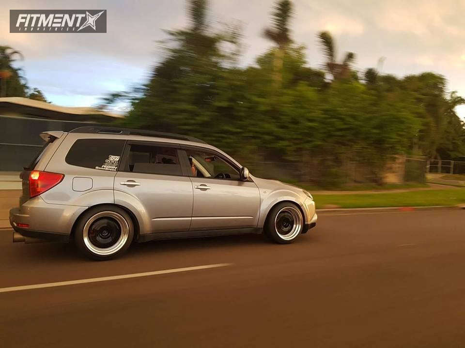 2009 Subaru Forester XT Limited with 18x9.5 Work Meister S1 3p and ...