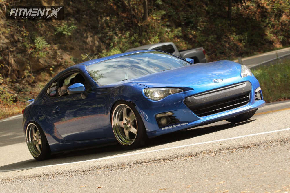 2013 Subaru BRZ Sport-tech with 18x9.5 Klutch Sl5 and Nankang 225x40 on Coilovers | 354989 ...