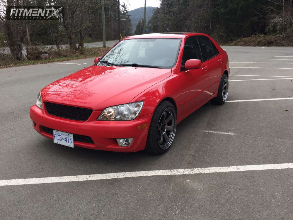 2002 Lexus IS300 E-Shift 4dr Sedan (3.0L 6cyl 5A) with 18x9.5 AVID1 AV6 ...