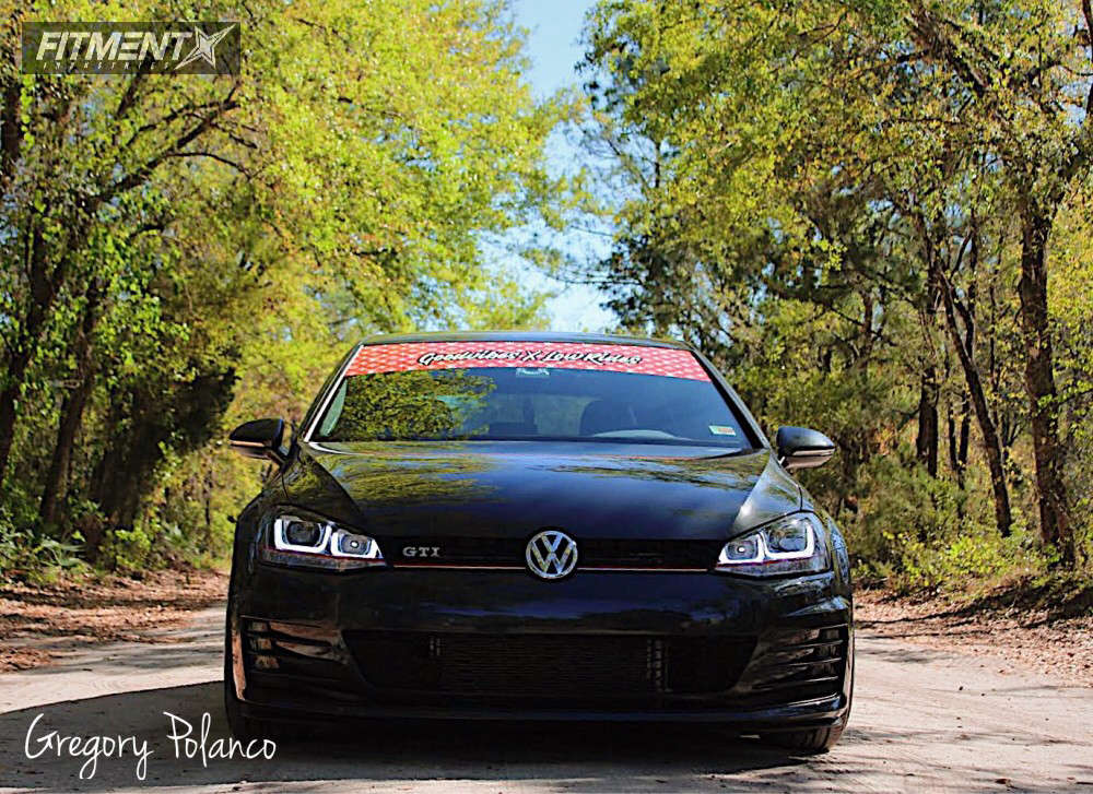 2017 Volkswagen GTI Sport with 18x8.5 Rotiform Tmb and Nankang 205x40 ...