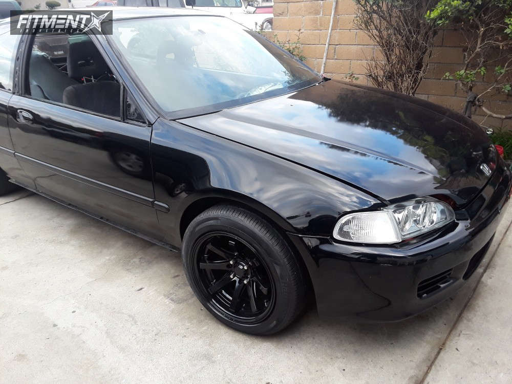 1992 Honda Civic EX with 15x8 STR 522 and Hankook 195x50 on Coilovers ...