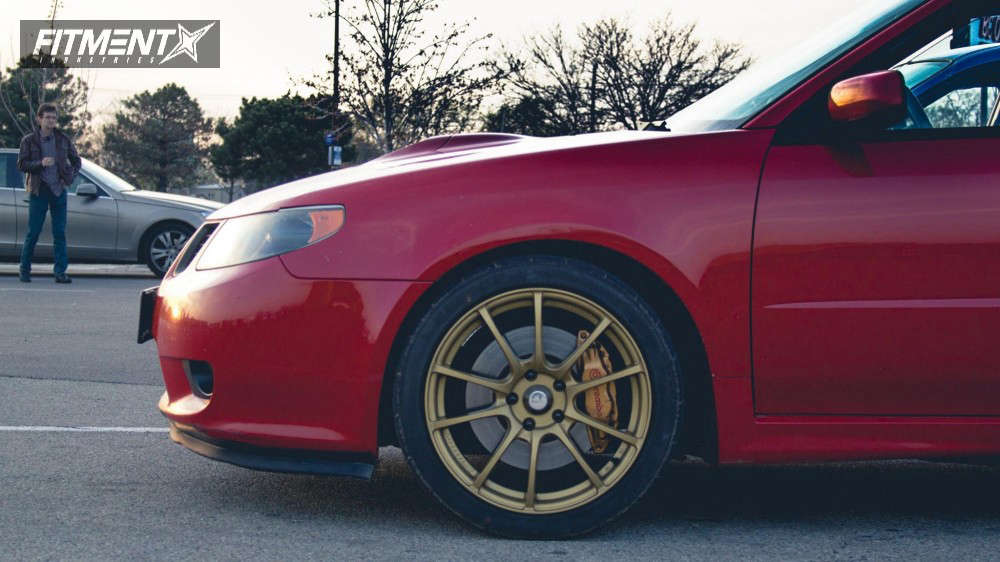 2005 Subaru WRX Base with 18x8.5 WedsSport Sa-55m and Goodyear 235x40 ...