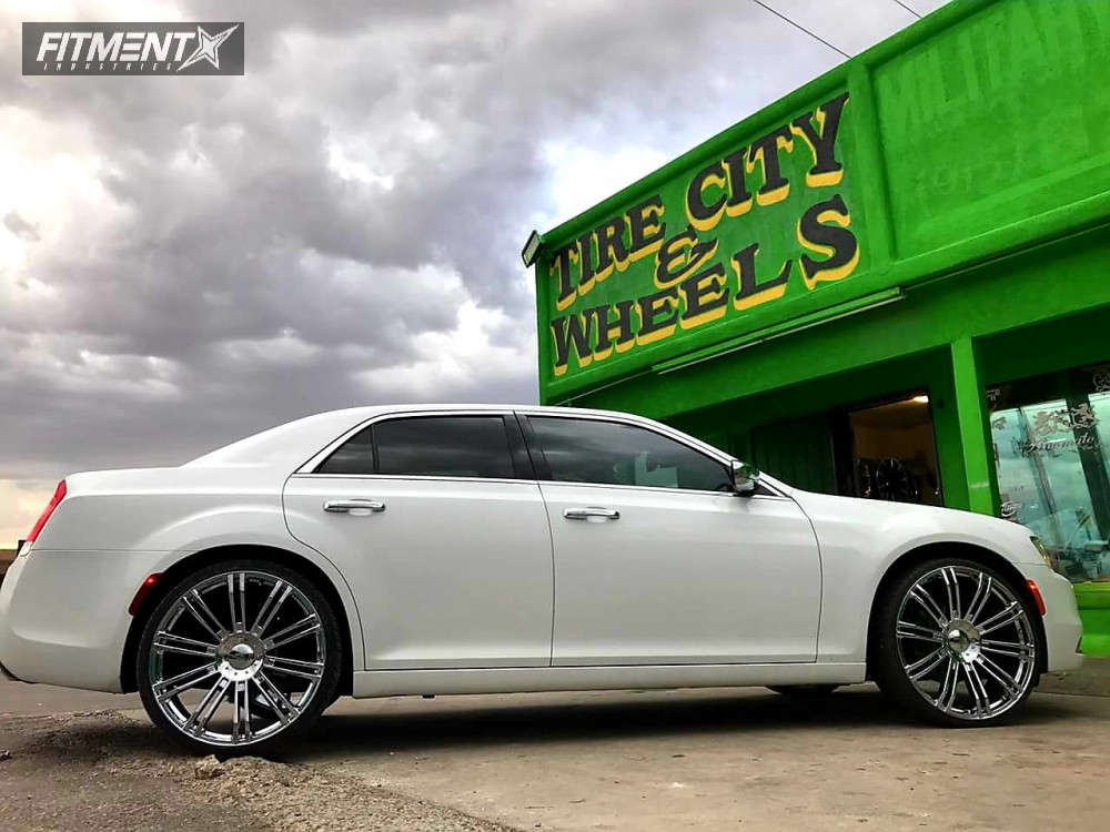2016 Chrysler 300 S with 24x9.5 KMC Km677 and Lizetti 245x25 on Stock ...