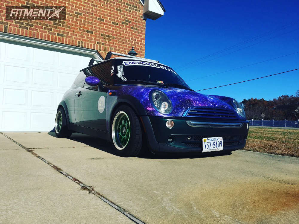 2005 Mini Cooper S with 15x8 STR 514 and Achilles 205x45 on Coilovers ...