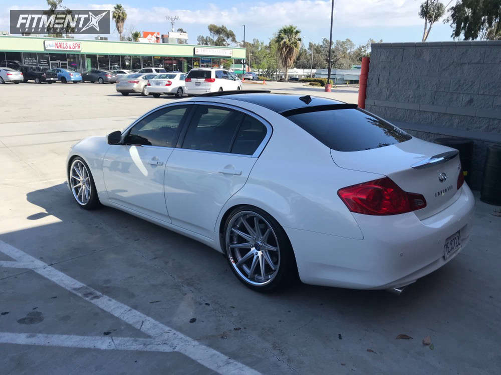 2013 INFINITI G37 Sport with 20x9 Rohana Rc10 and Toyo Tires 245x35 on ...